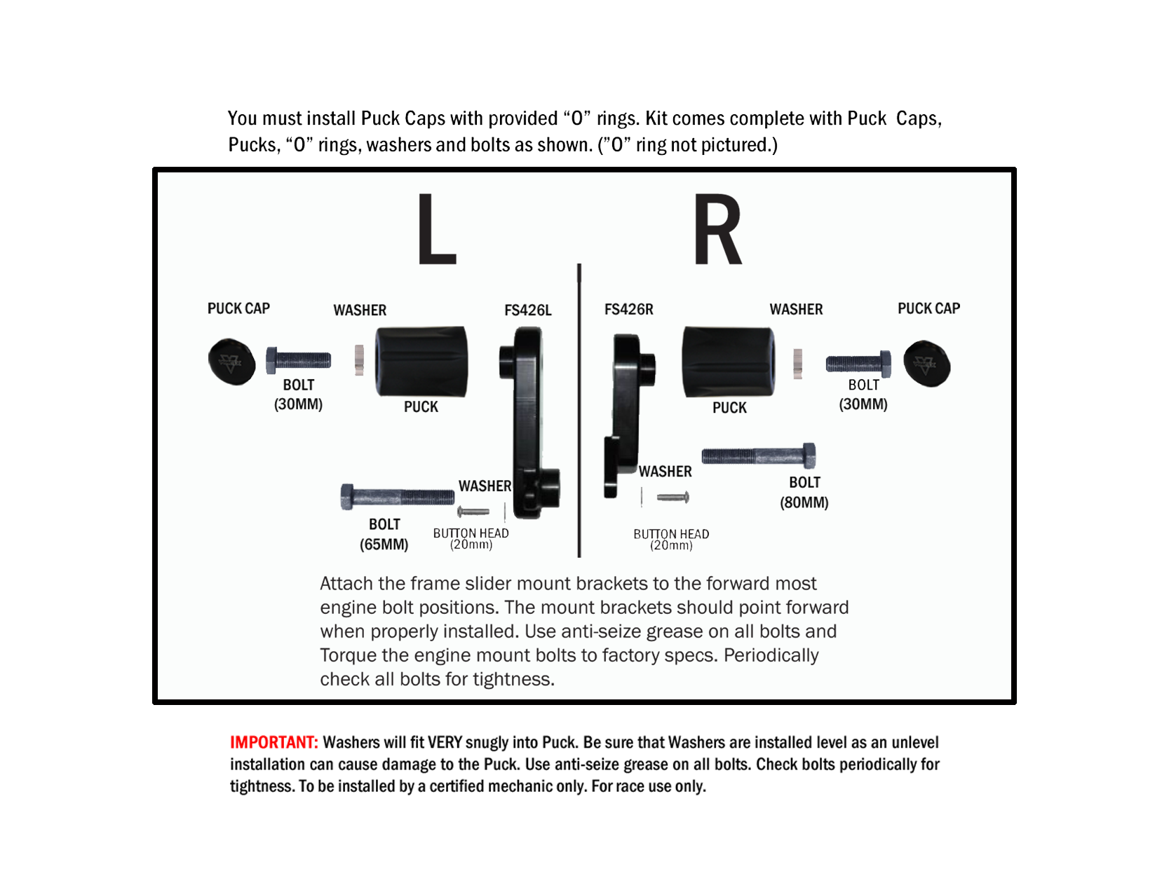 Vortex V3 No Cut Frame Sliders Kawasaki ZX6R 2009-2012 | 15% ($19.49 ...
