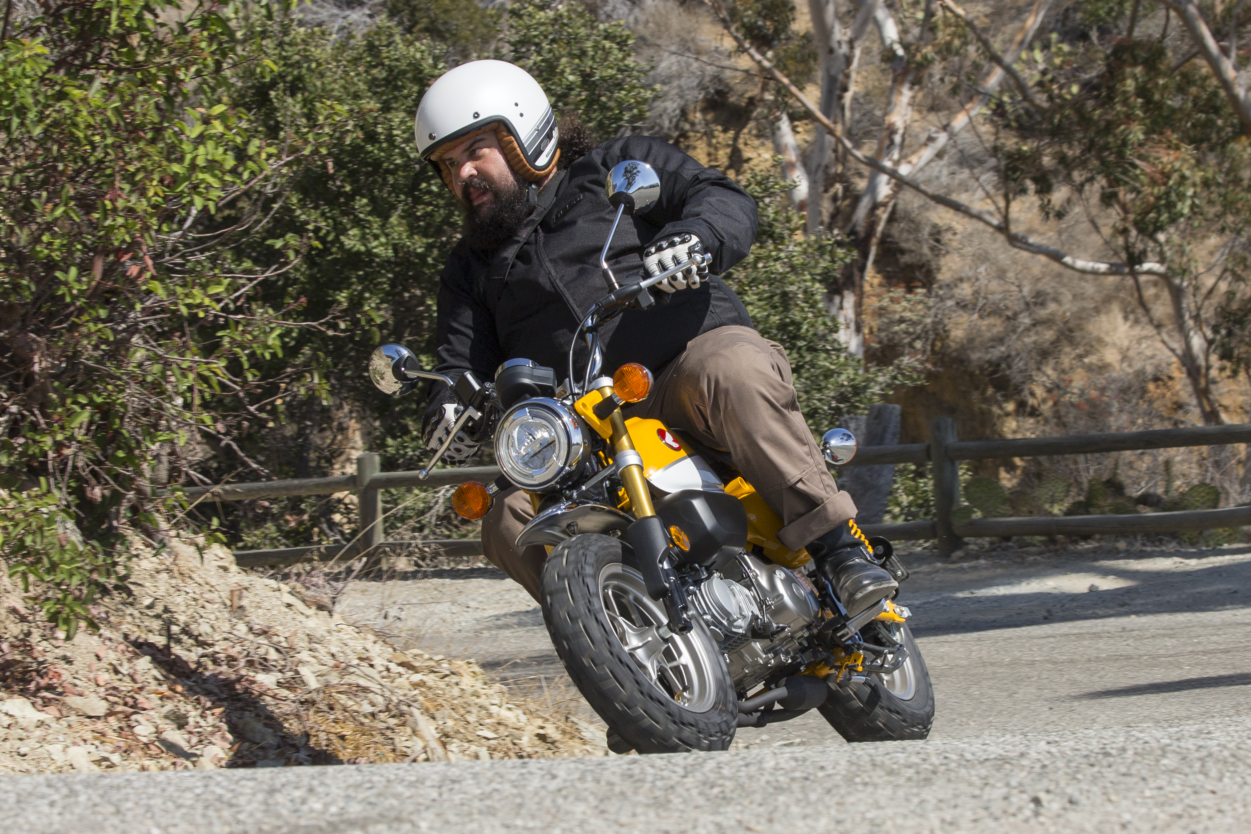 Fat Man On Monkey Bike