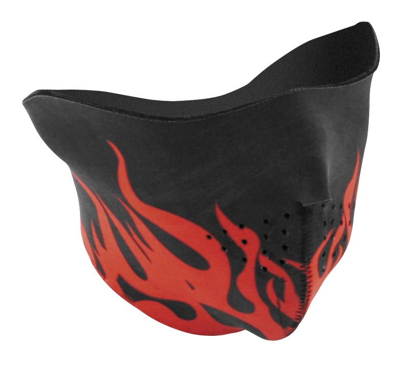 ZANheadgear Flames Neoprene Half Mask - RevZilla