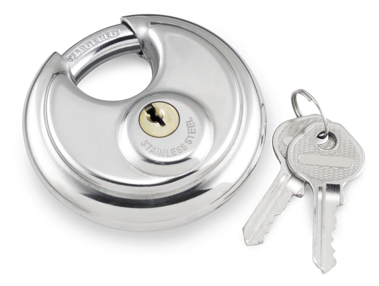 Bully Locks Stainless Round Padlock - RevZilla
