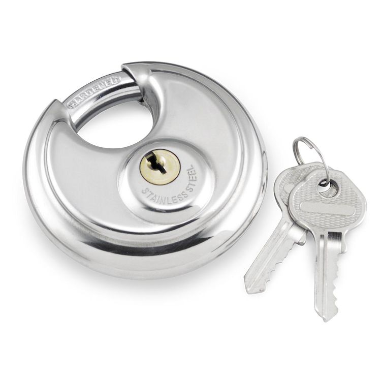Bully Locks Stainless Round Padlock - RevZilla