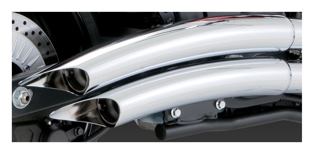 Vance & Hines Big Radius 2-Into-2 Exhaust Yamaha XVS1300 Stryker 2011 ...