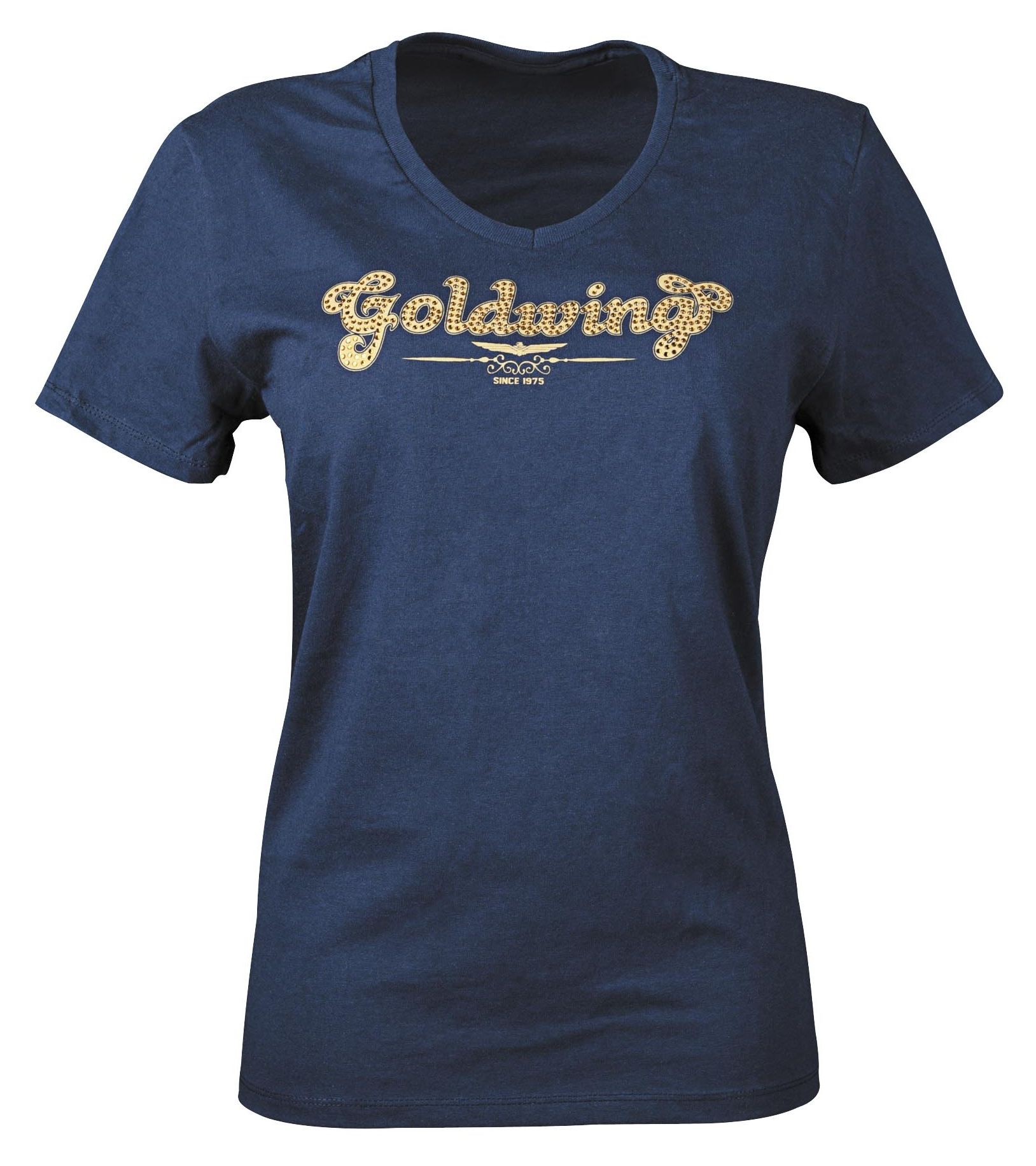 Honda Goldwing Sparkle V-Neck Women's T-Shirt | 10% ($3.50) Off! - RevZilla