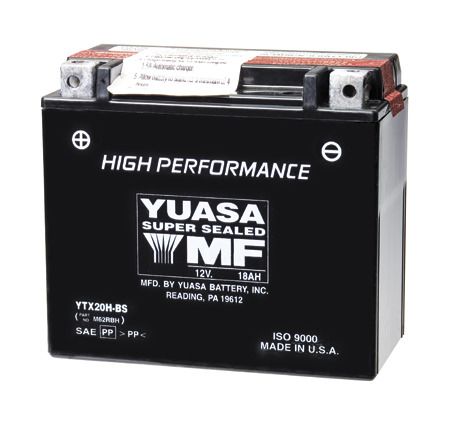 Yuasa YTX20H-BS High Performance AGM Battery | 10% ($17.09) Off! - RevZilla