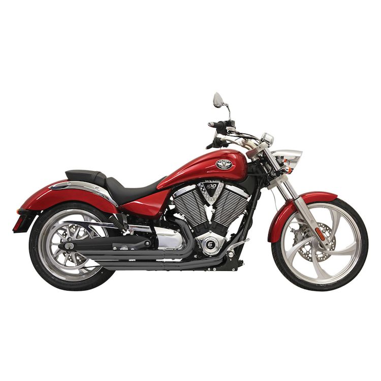 Bassani Pro-Street Slash-Cut Exhaust For Victory 2006-2015 - RevZilla
