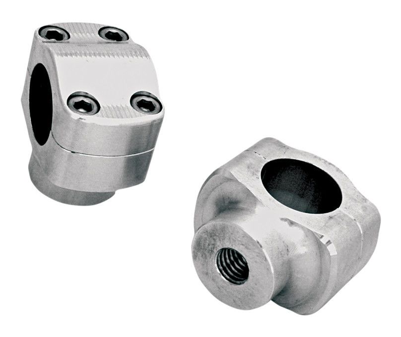 Alloy Art Delisle Handlebar Clamps For Harley - RevZilla