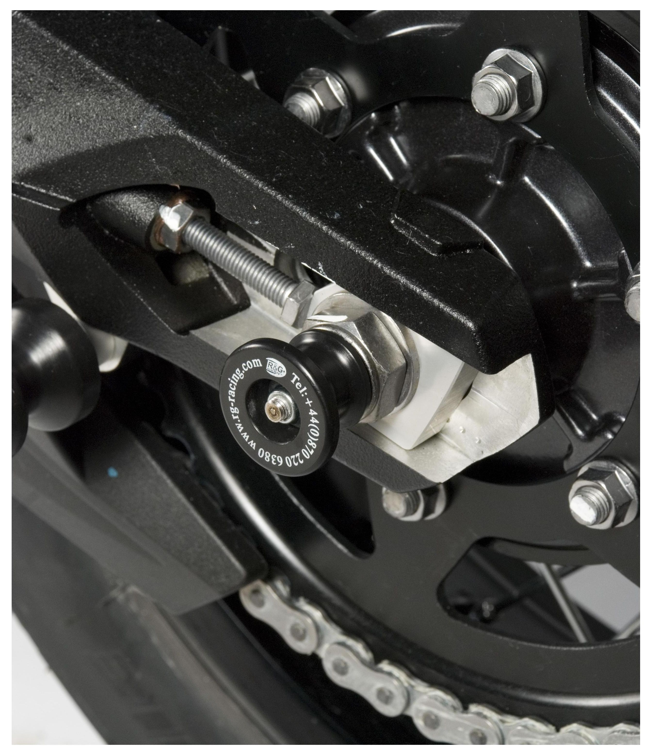 R&G Racing Rear Axle Sliders Triumph Tiger 800 2011-2019 - RevZilla