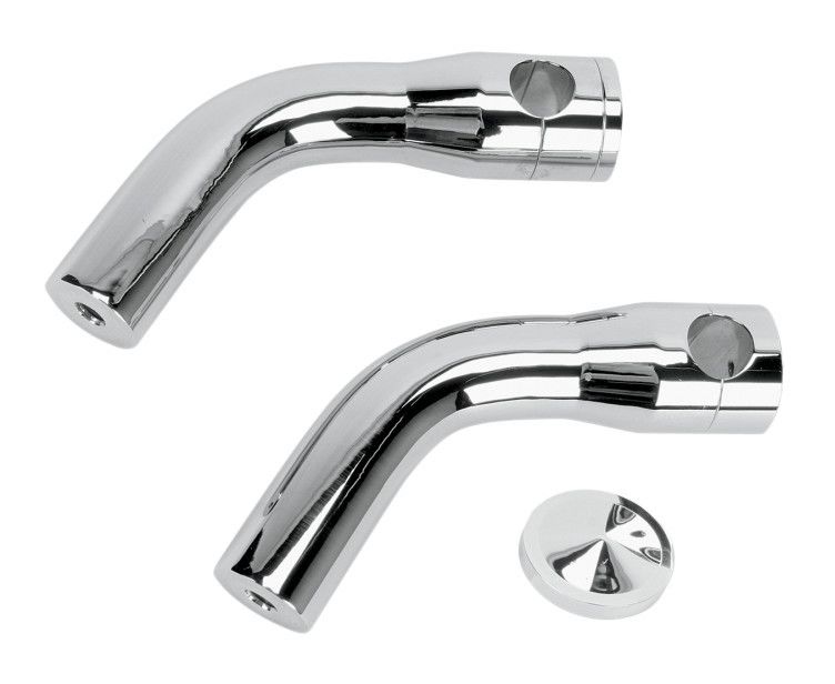 Accutronix 1" Pullback Risers For Harley - RevZilla
