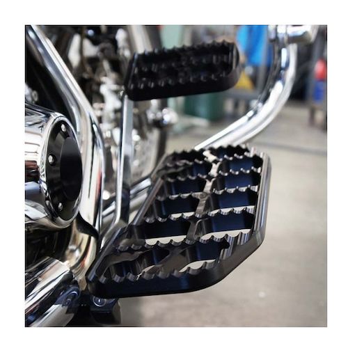 Joker Machine Serrated Floorboards For Harley FL 1984-2018 - RevZilla