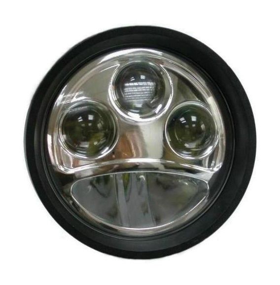 Custom Chrome 5 3/4" LED Headlight Insert | 5% ($15.00) Off! - RevZilla