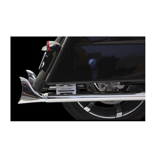 Bassani Fishtail Slip-On Mufflers For Harley Touring 1995-2016 - RevZilla