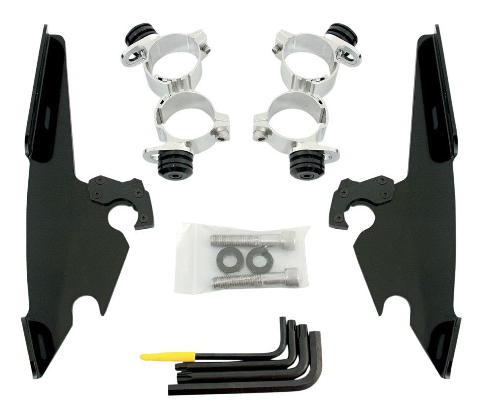 Memphis Shades Fats / Slim / Batwing Trigger-Lock Mount Kit For Harley ...