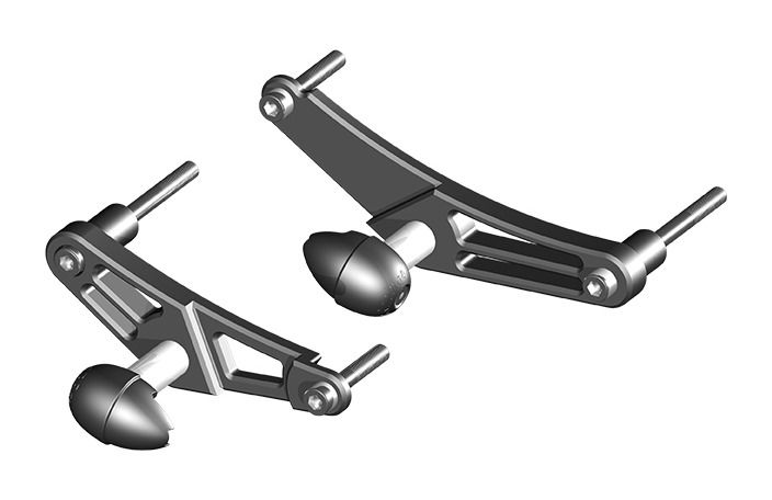 GB Racing Bullet Frame Sliders Triumph Daytona 675/R/Street Triple/R ...