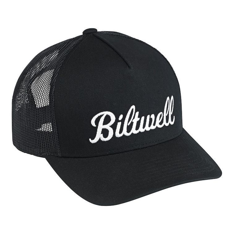 Biltwell Script Trucker Mesh Hat - RevZilla