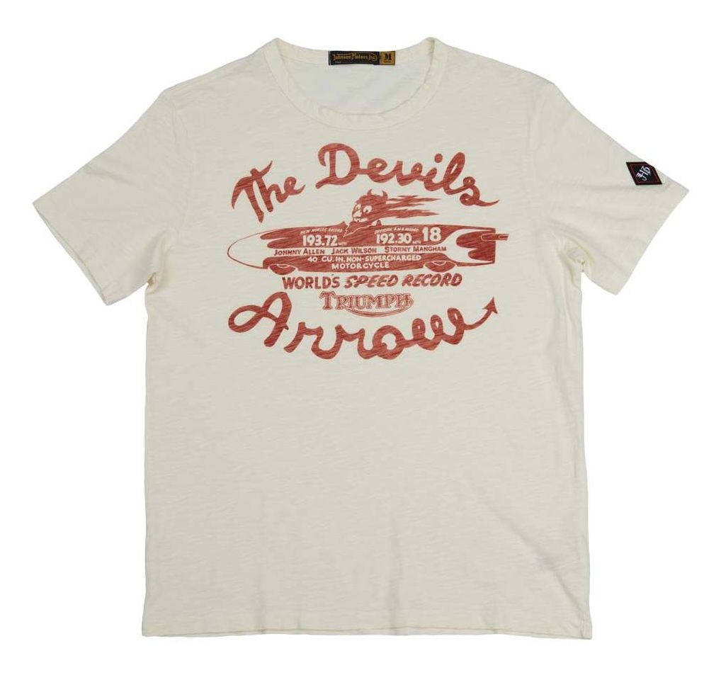 Triumph Johnson Motors Devil's Arrow T-Shirt - RevZilla