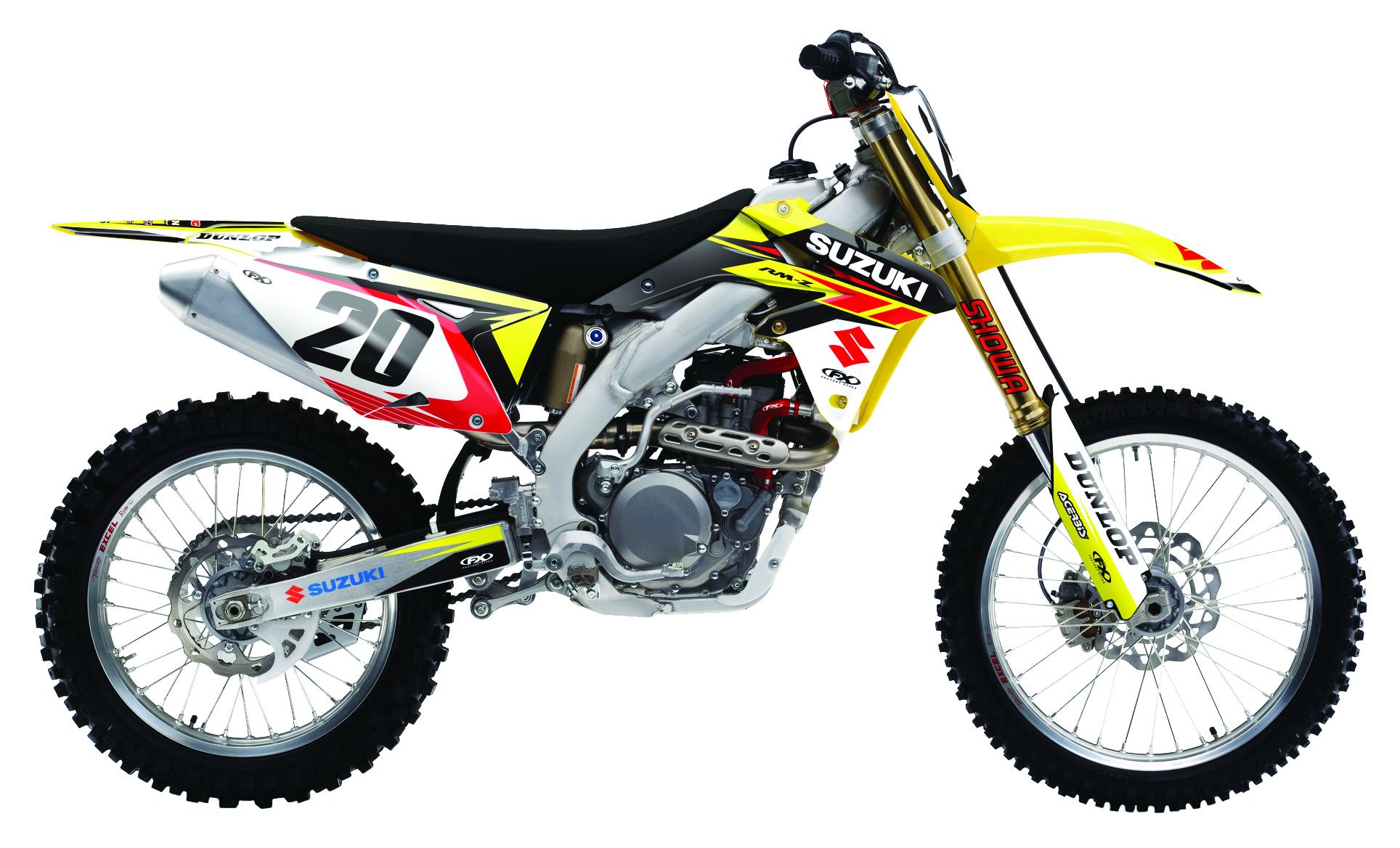 Factory Effex EVO 13 Shroud / Airbox Graphics Kit Suzuki RMZ250 2010-2016 - RevZilla