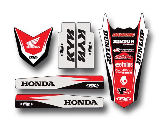 Factory Effex Trim Graphics Kit Honda CRF450R 2005-2008 - RevZilla
