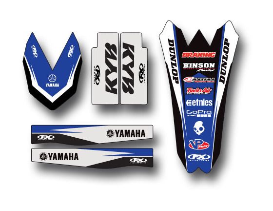 Factory Effex Trim Graphics Kit Yamaha YZ125 / YZ250 / YZ250F / YZ426F ...