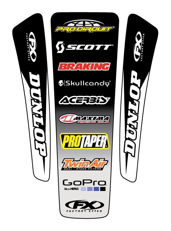 Factory Effex Universal Rear Fender Graphic - RevZilla