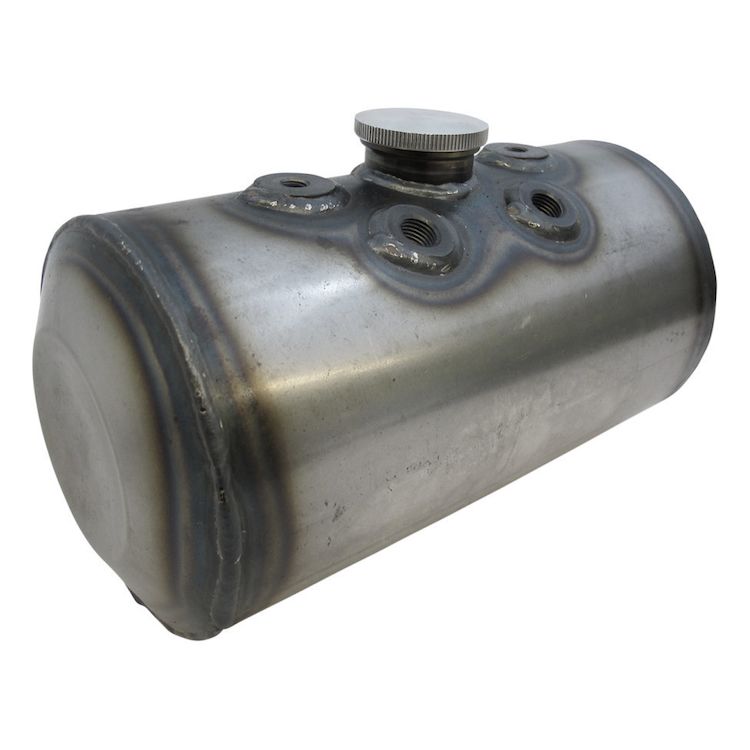 Lowbrow Customs Dimpled Oil Tank For Custom Harley Sportster - RevZilla