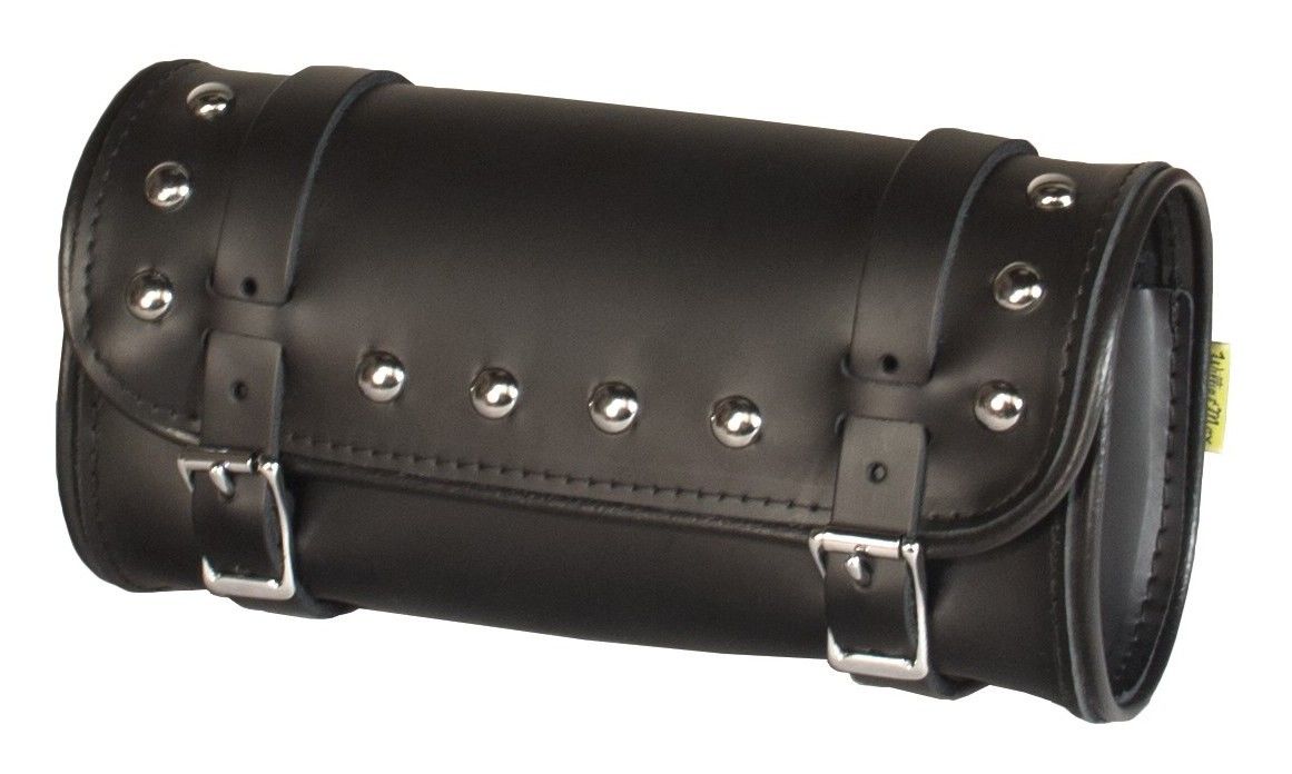 Willie & Max Studded Leather Oval Tool Bag - RevZilla