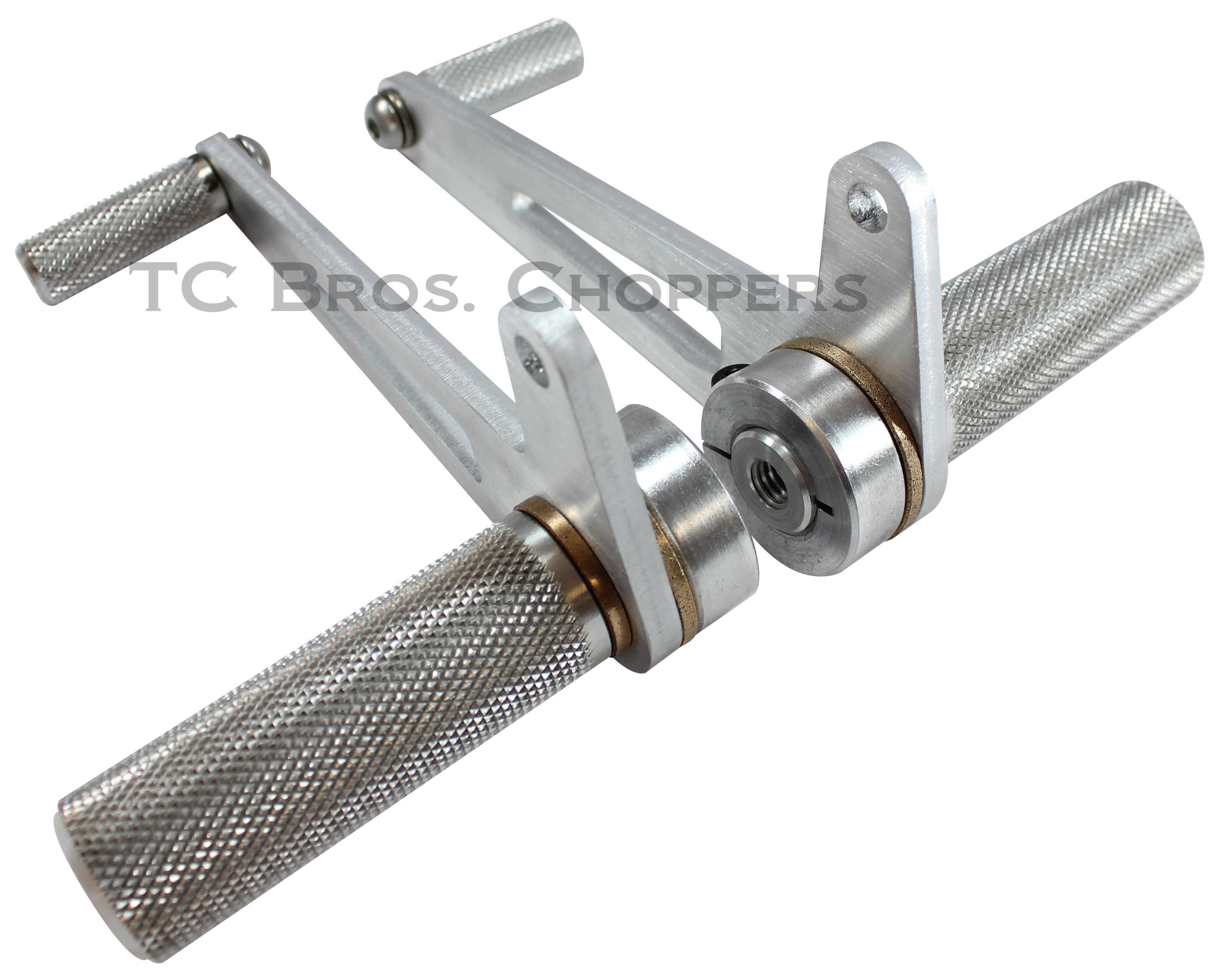 TC Bros Loaded Gun Universal Rearsets - RevZilla