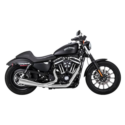 Vance & Hines UpSweep 2-Into-1 Exhaust For Harley - RevZilla