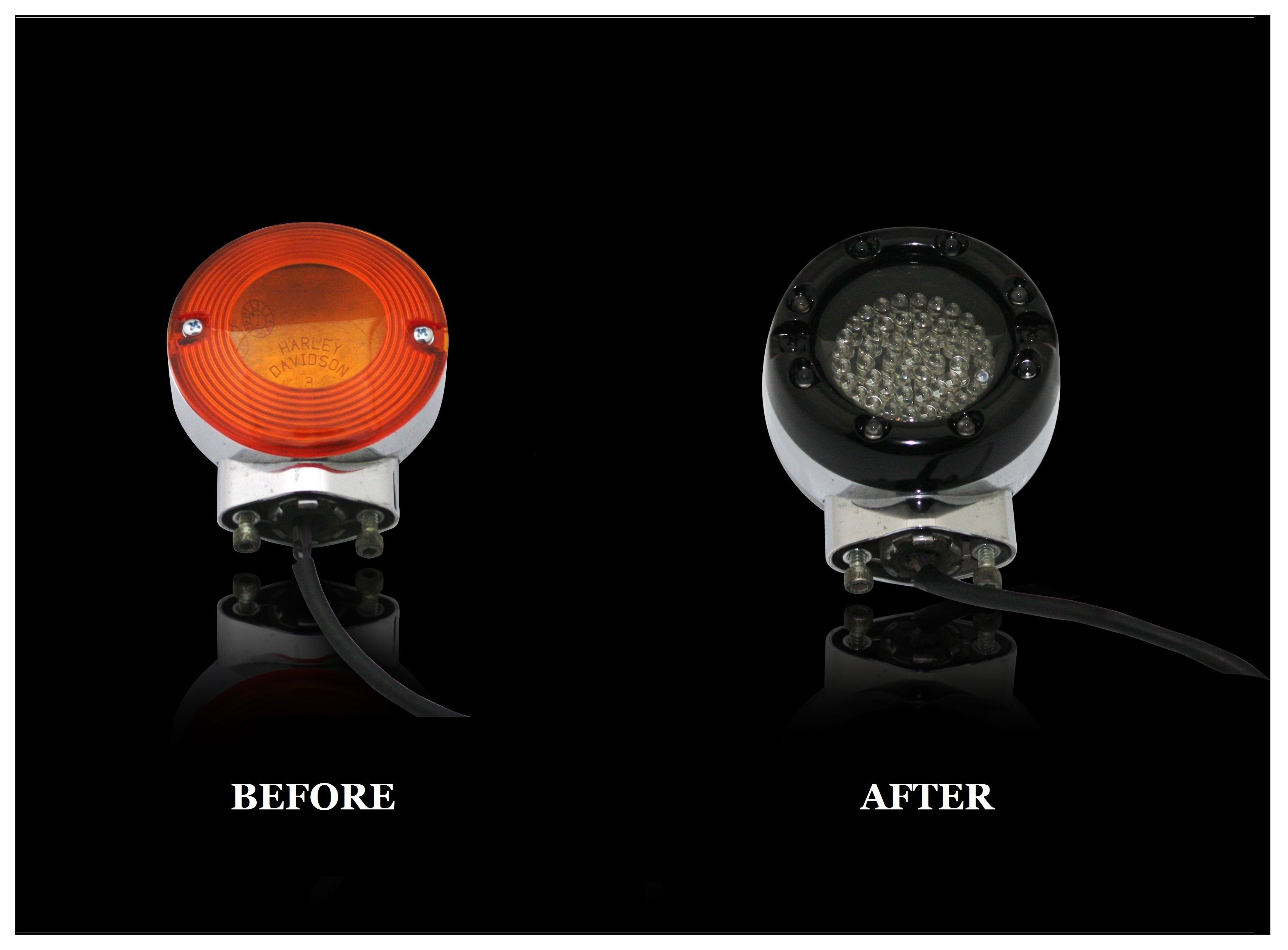 Custom Dynamics 1157 LED Flat Ringz Turn Signals For Harley 1994-2017 ...