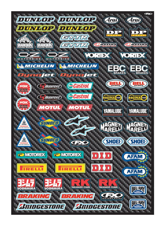 Factory Effex Street Decal Sheet - RevZilla