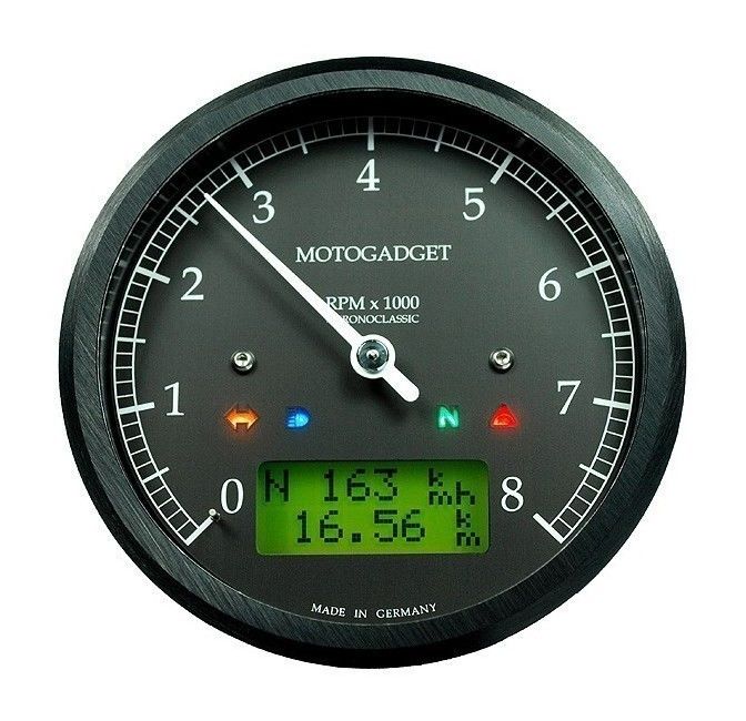 Motogadget Chronoclassic Tachometer and m-TRI Signal Adapter Triumph ...