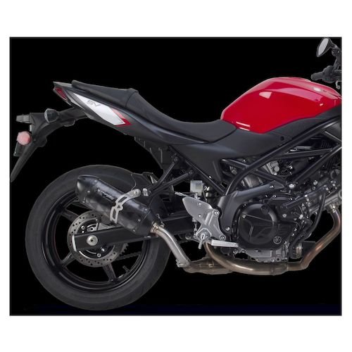 Two Brothers S1R Black Series Slip-On Exhaust Suzuki SV650 2017 - RevZilla