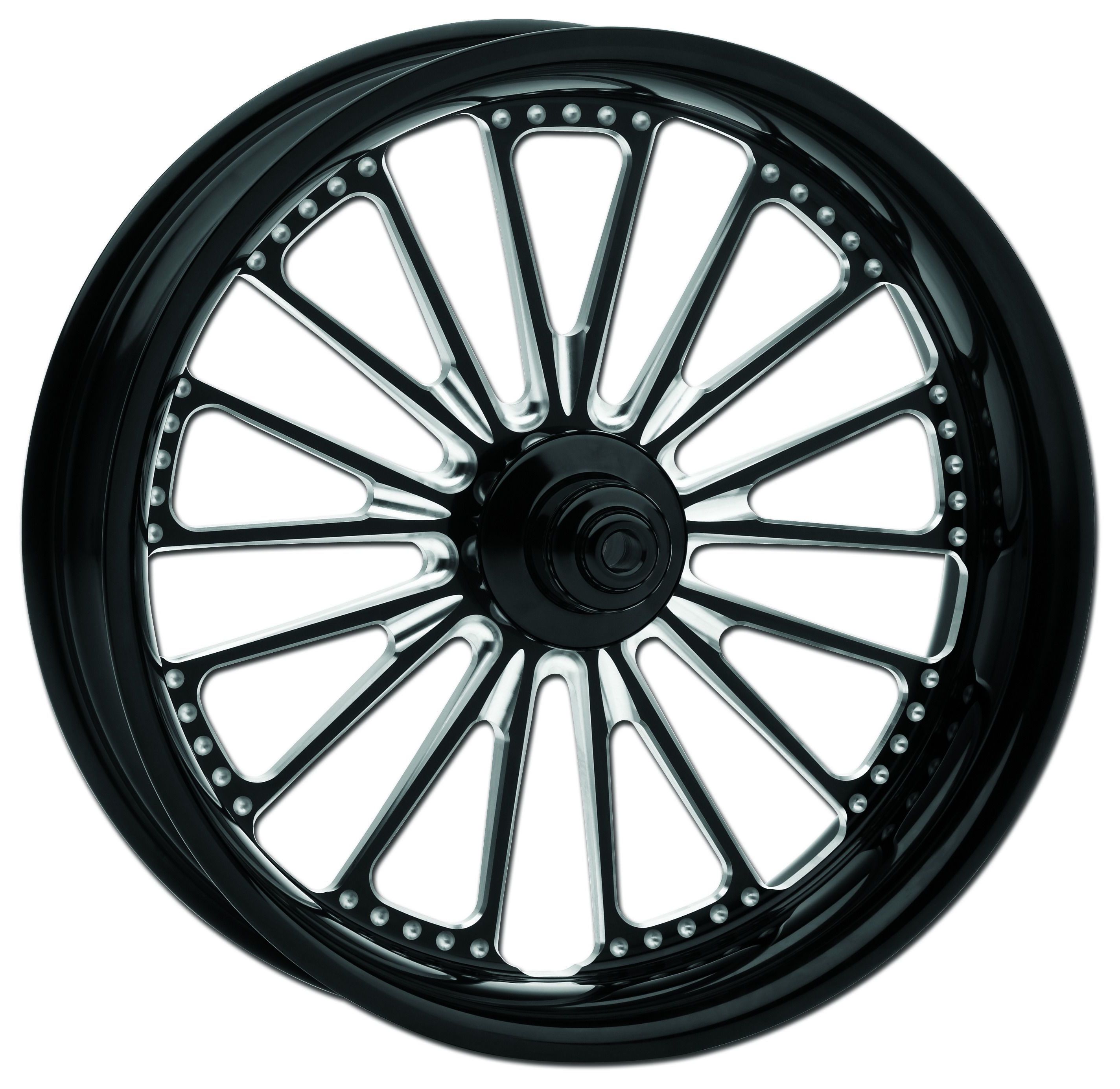 Roland Sands 23" x 3.5" Domino Front Wheel For Dual Disc Harley Touring ...