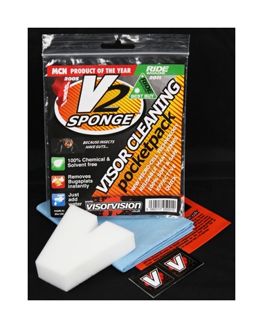 Visor Vision V2 Face Shield Cleaning Sponge - RevZilla