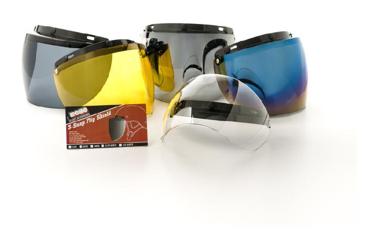 Echo 3-Snap Flip-Up Visor Shield - RevZilla