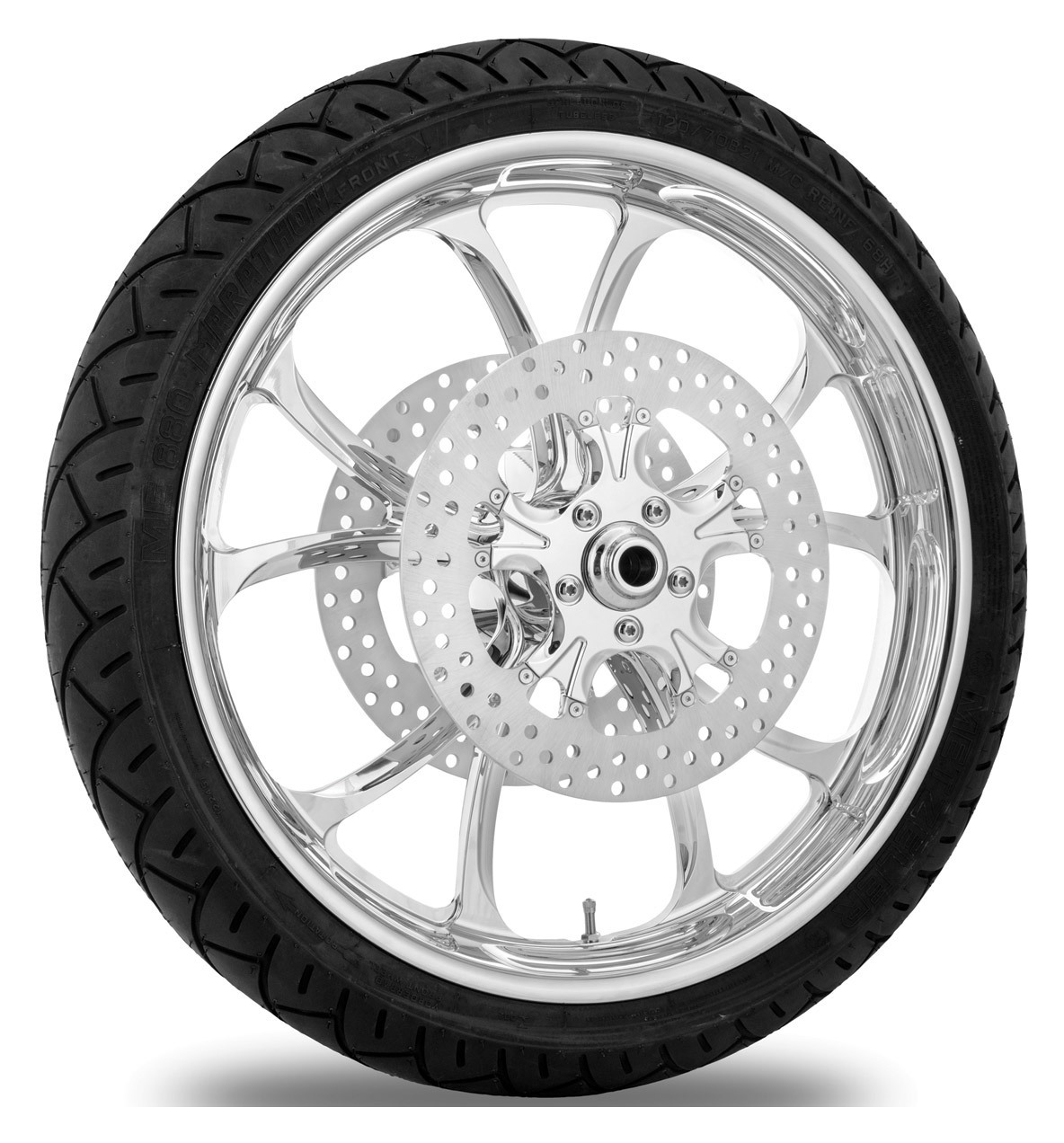 Performance Machine Luxe 21 X 3.5 Front Wheel / Rotor / Tire Kit For ...