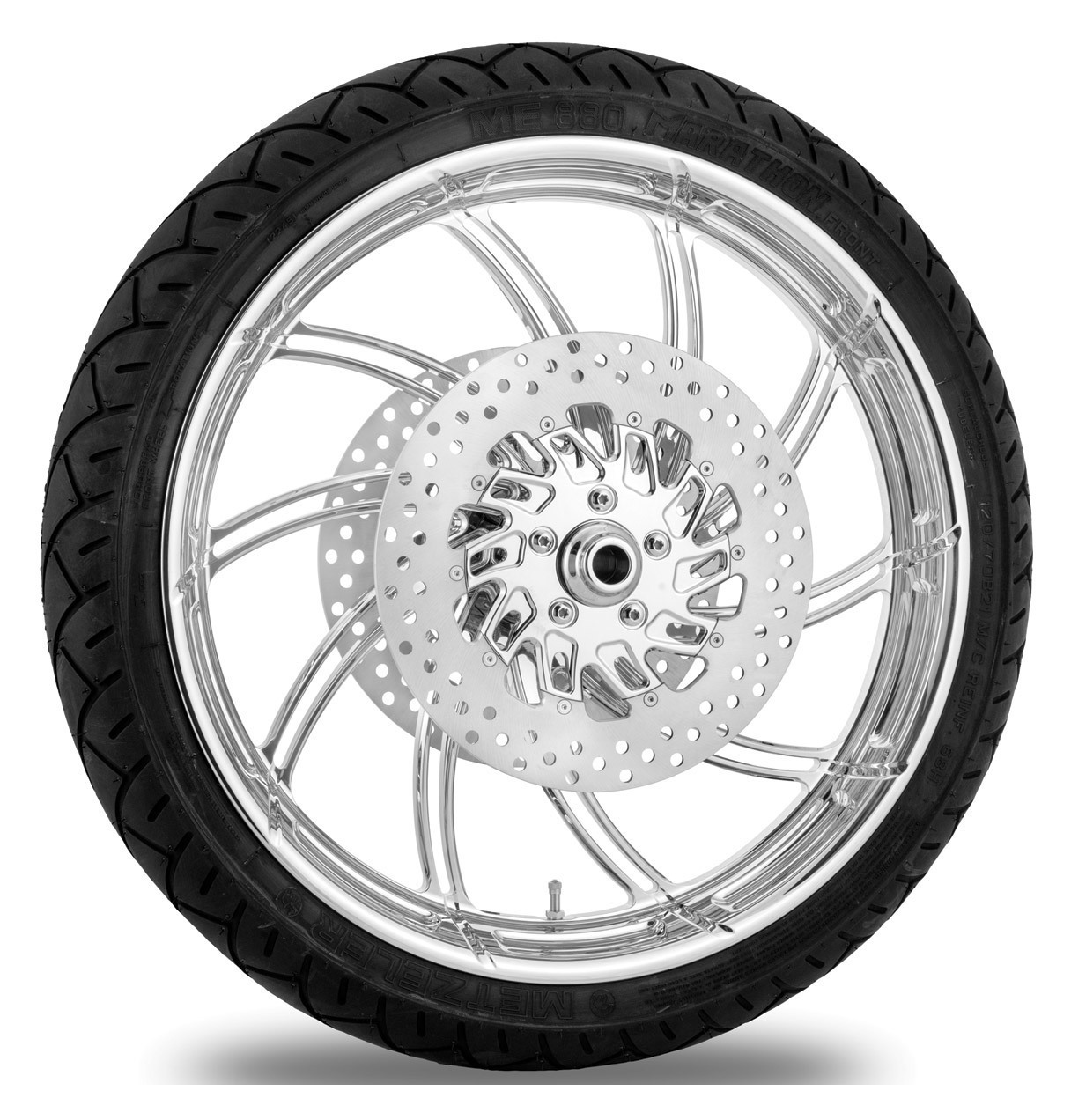 Performance Machine Supra 21 X 3.5 Front Wheel / Rotor / Tire Kit For ...
