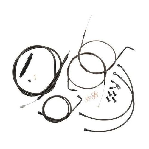 LA Choppers Handlebar Cable And Brake Line Kit For Harley Sportster w ...