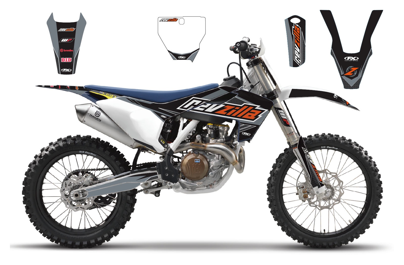 Factory Effex Complete RevZilla Graphics Kit Husqvarna TC 85 2014-2017 ...