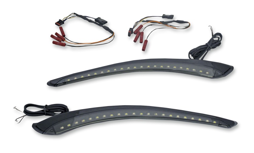 Custom Dynamics LED Fairing Light Trim For Harley Touring - RevZilla