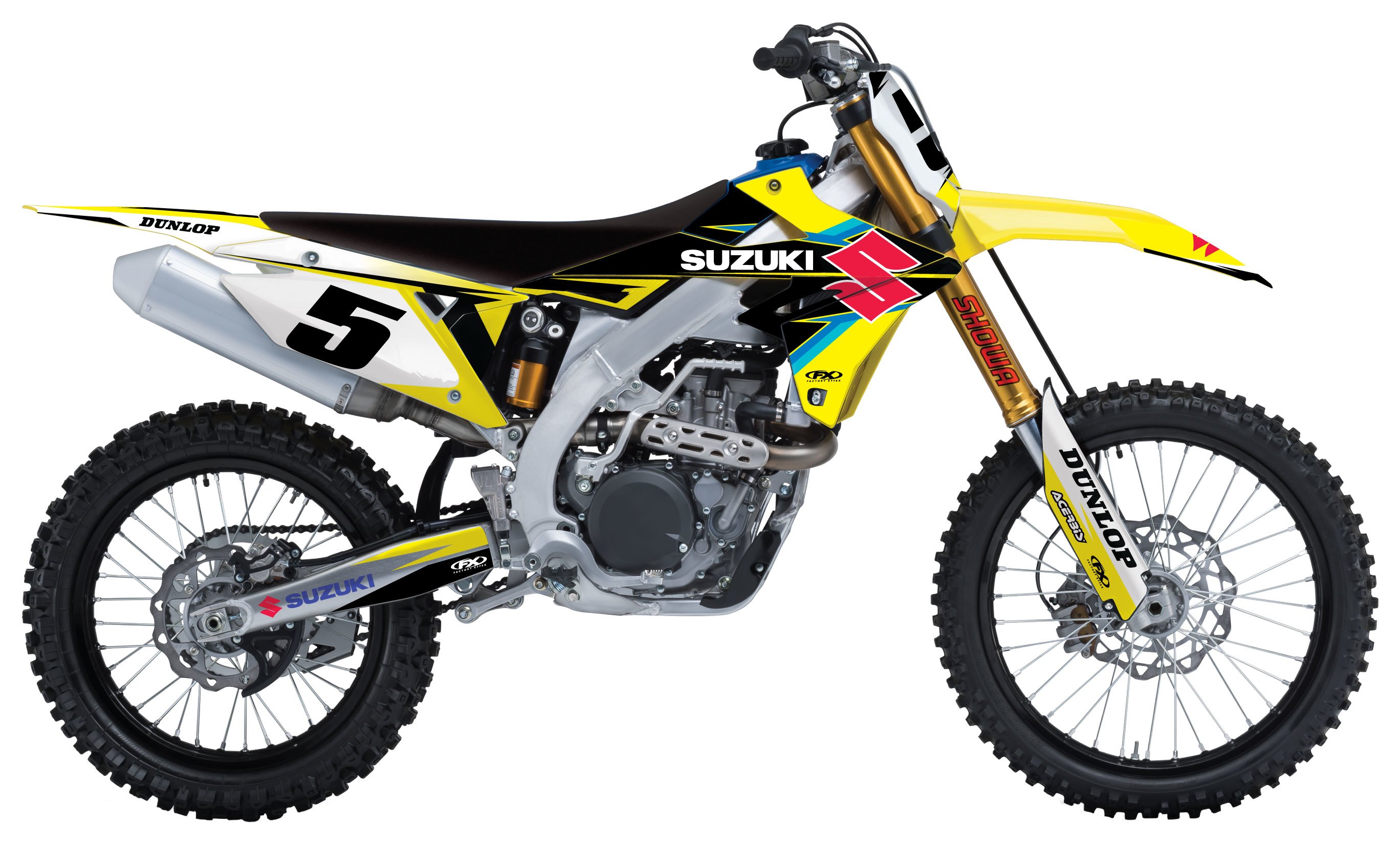 Factory Effex EVO 15 Shroud / Airbox Graphics Kit Suzuki RMZ 250 2010 ...