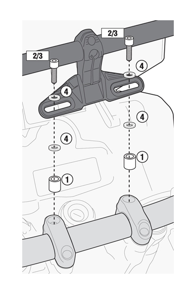 Givi Smart Bar Kit Aprilia / BMW / Honda / KTM / Moto Guzzi / Triumph ...