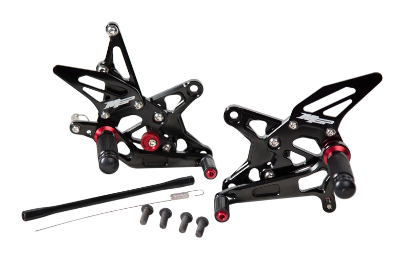 Hotbodies Racing MGP Adjustable Rearsets Honda CBR250R / CBR300R ...