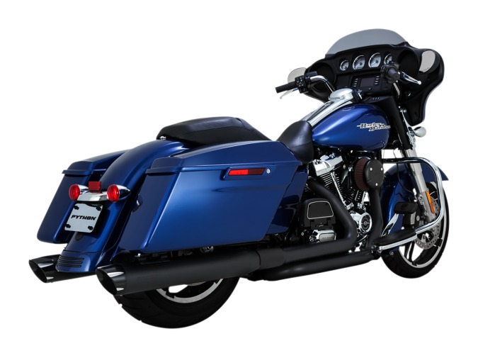 Python Rayzer 4" Slip-On Mufflers For Harley Touring | 20% ($170.39 ...