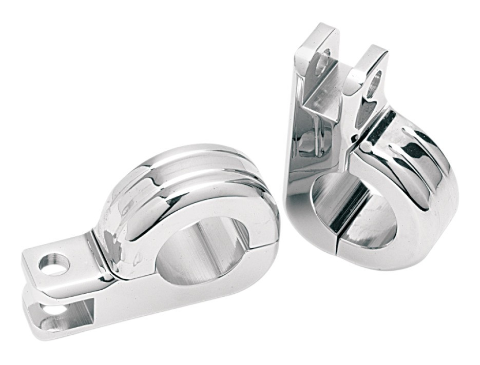 Drag Specialties 1 1/4" Highway Foot Peg Clamps - RevZilla