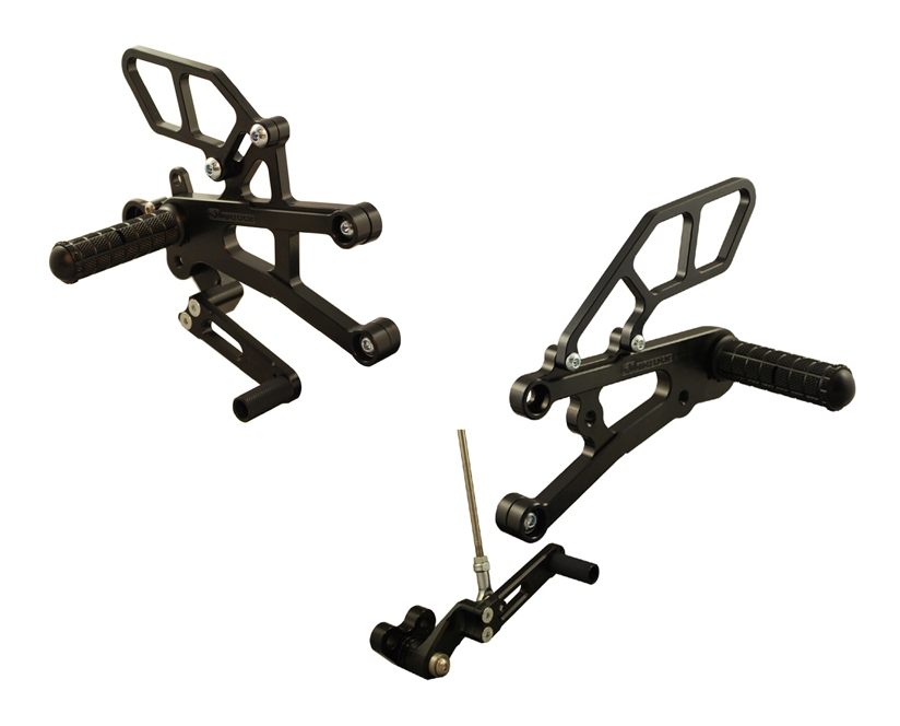 Woodcraft Race Rearset Kit Triumph Daytona 675 / R 2013-2019 - RevZilla