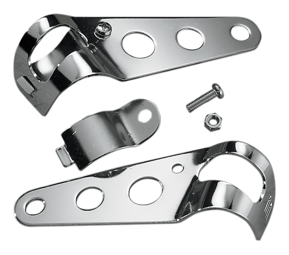 Drag Specialties Side Mount Headlight Brackets - RevZilla