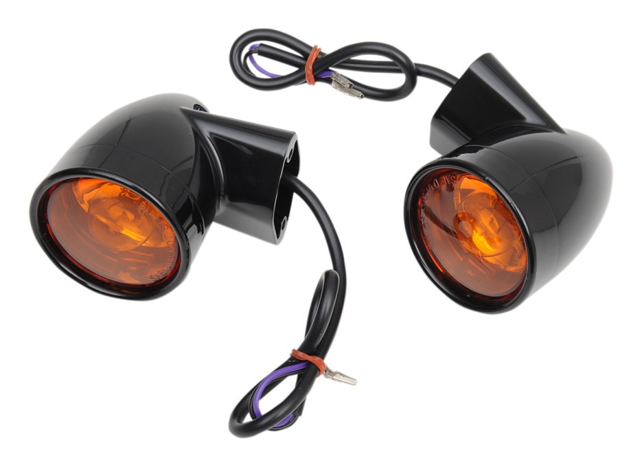 Drag Specialties Bullet-Style Rear Turn Signals For Harley 1986-2025 ...