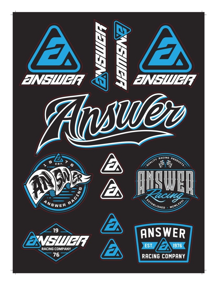 Answer Sticker Kit - RevZilla