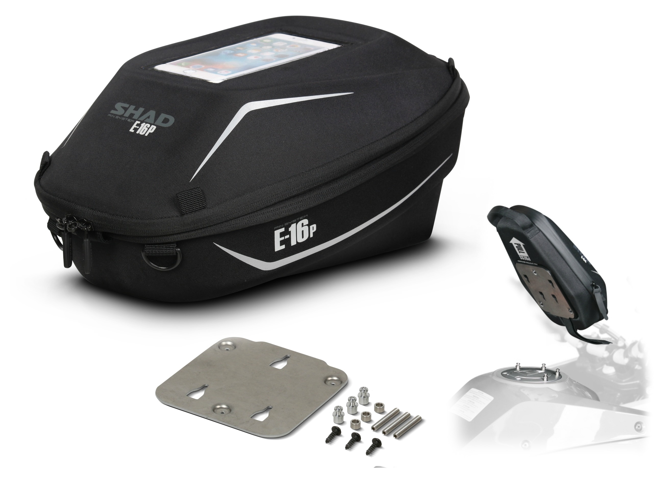 Shad E-16P Tank Bag And PIN System Kit KTM RC390 2015-2020 - RevZilla