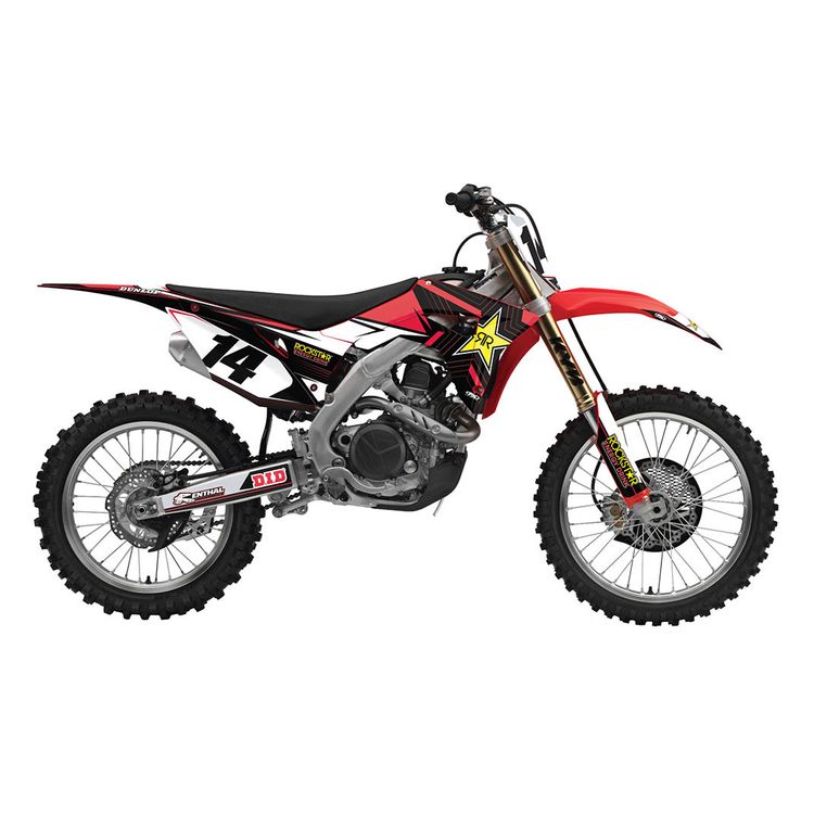 Factory Effex Rockstar Shroud / Airbox Graphics Kit Honda CRF250R 2004 ...